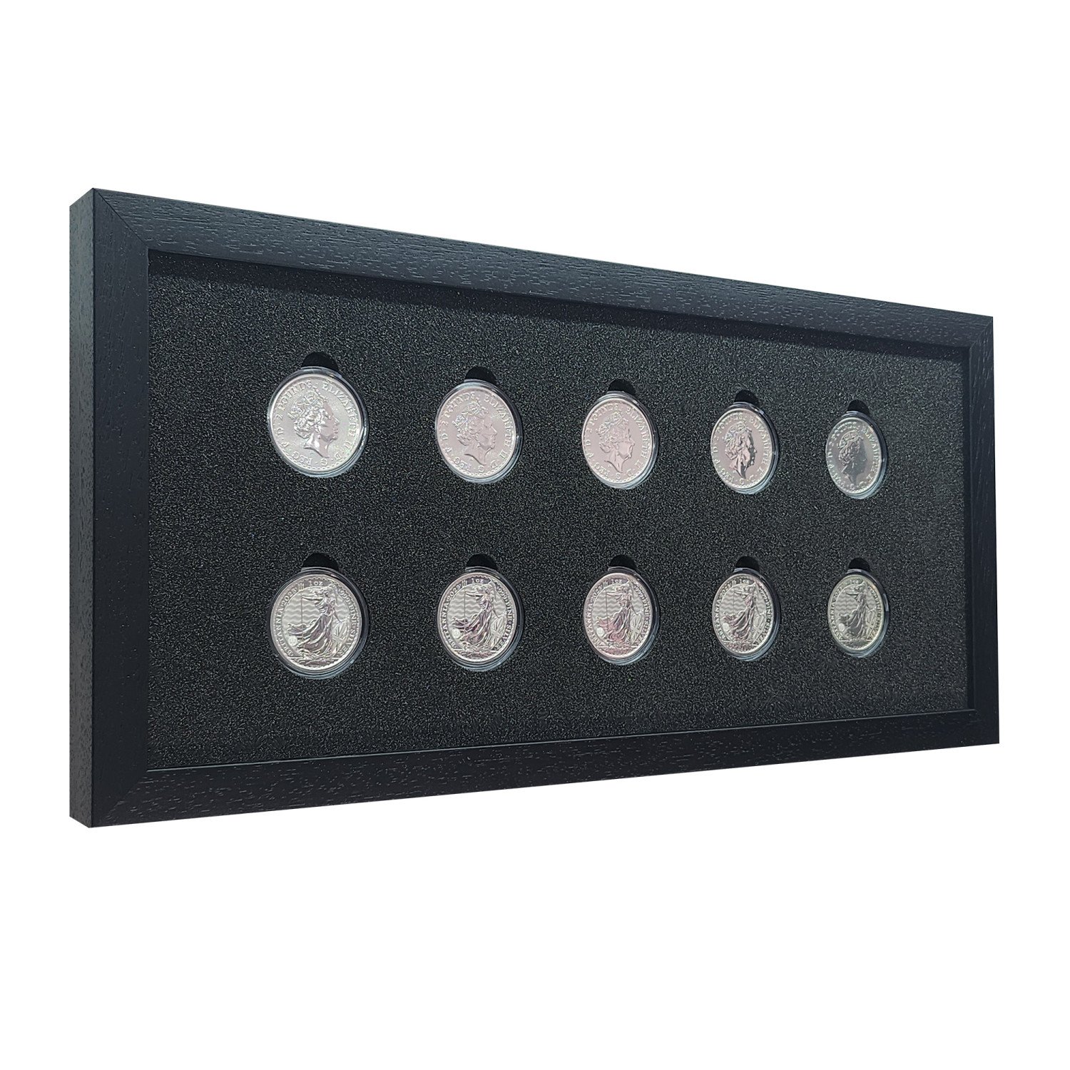 Coin Display Frame 39mm 5 wide 2 tall