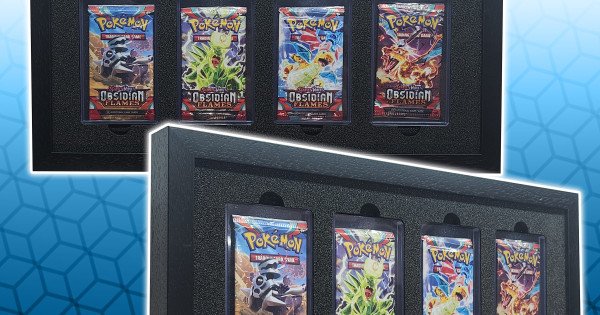 Toploader Display Frame 4 wide 1 tall