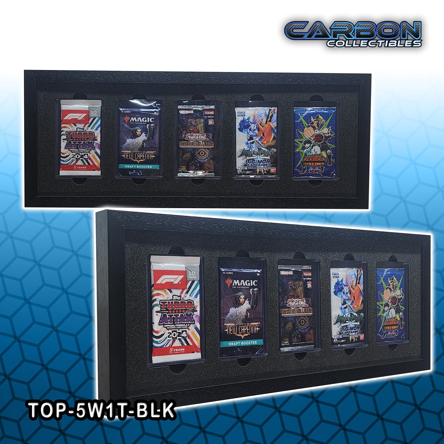Toploader Display Frame 5 wide 1 tall