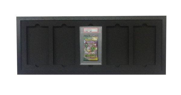 PSA Booster Pack Display Frame 5 wide 1 tall | Carbon Collectibles