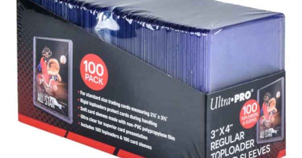 Ultra Pro - 3 x 4 Inch Toploaders & Sleeves (100 Pack)